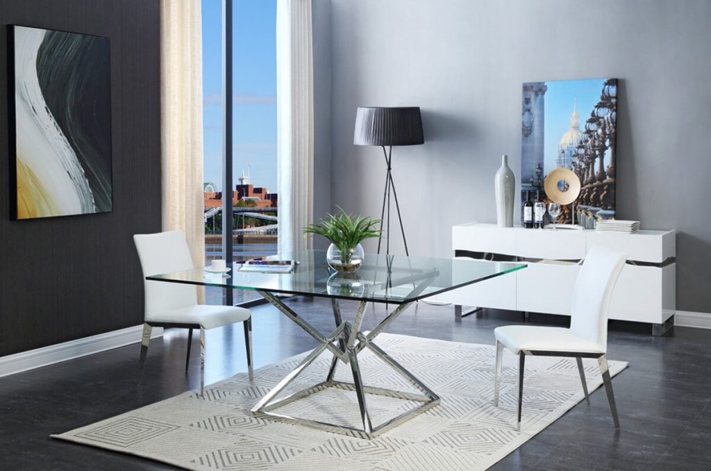 Contemporary Glass Dining Tables Ideas with Imges