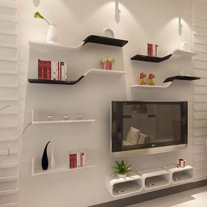 30 Unique Wall Shelf Decorating Ideas For Living Room