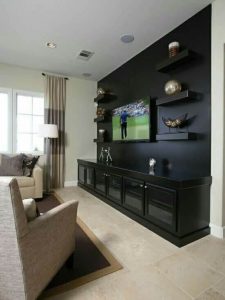 40 Best Black Wall Units for Living Room Contemporary Ideas UK